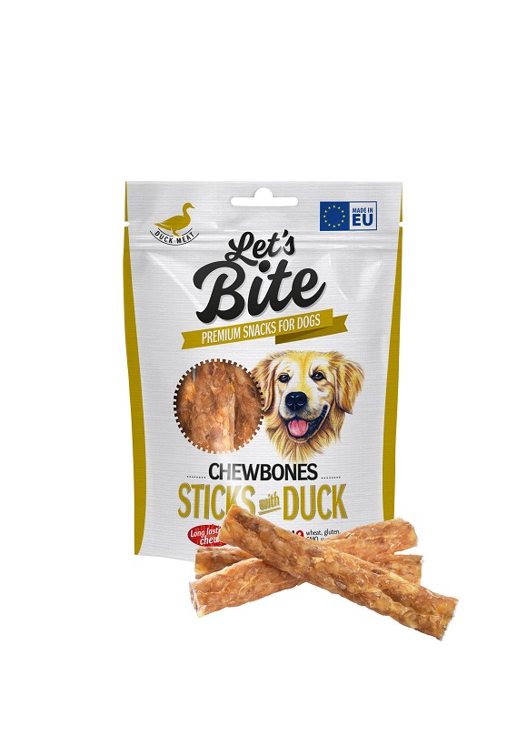 Telekarma.pl - karma Brit lets bite chewbones stick przysmaki dla psa z kaczką - Smakołyk dla ...